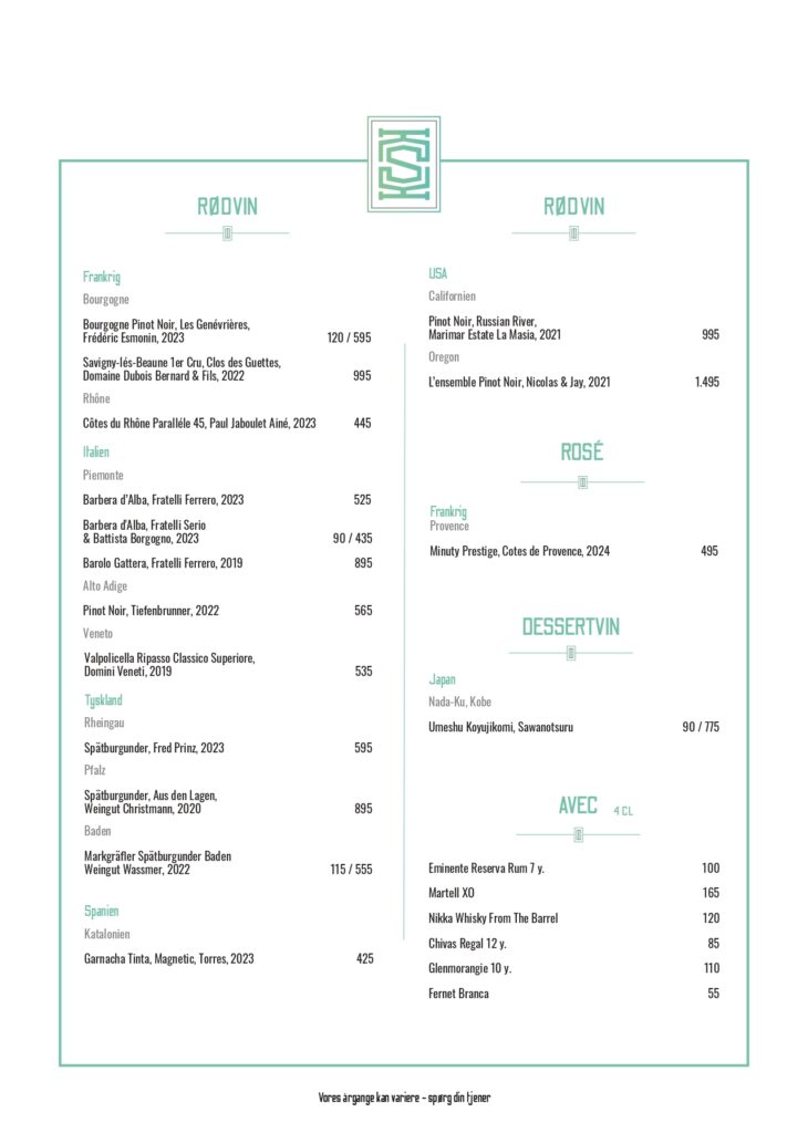 Menu - Keyser Social | Asiatisk Social Dining Menu